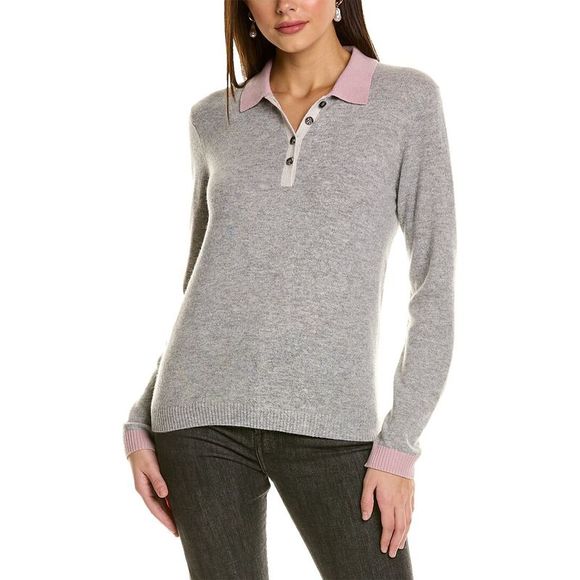 Amicale Cashmere | Sweaters | Amicale Cashmere Colorblocked Cashmere ...